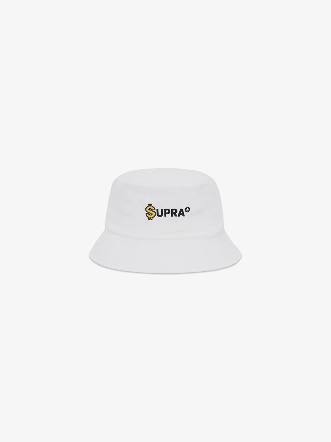 SUPRA 공식 온라인몰 - SUPRA COIN BUCKET HAT WHITE (WHITE)